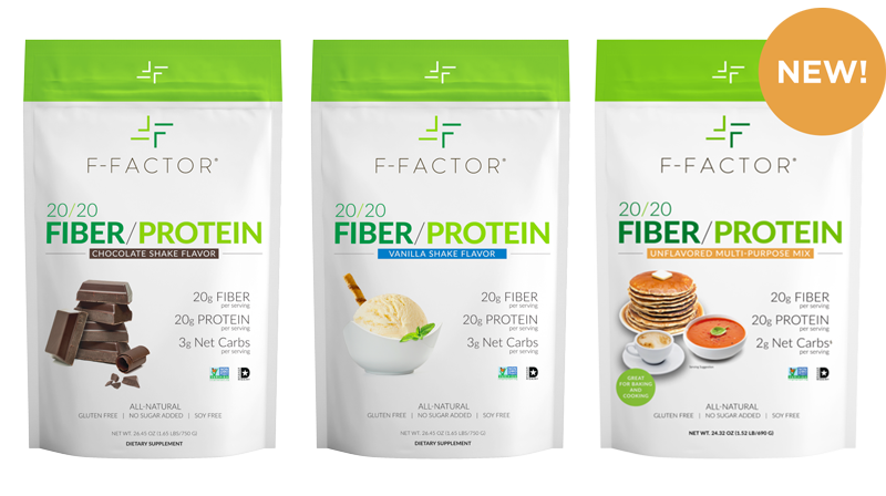F-Factor Diet Products - Books, Fiber/Protein Powder & Bars
