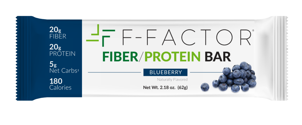 F Factor Blueberry Fiber Protein Bar Box Of 12 F Factor