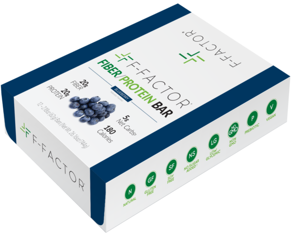 F-Factor Blueberry Fiber/Protein Bar (box of 12) - F-Factor