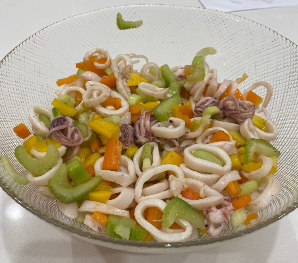 Ina's Calamari Salad - F-Factor