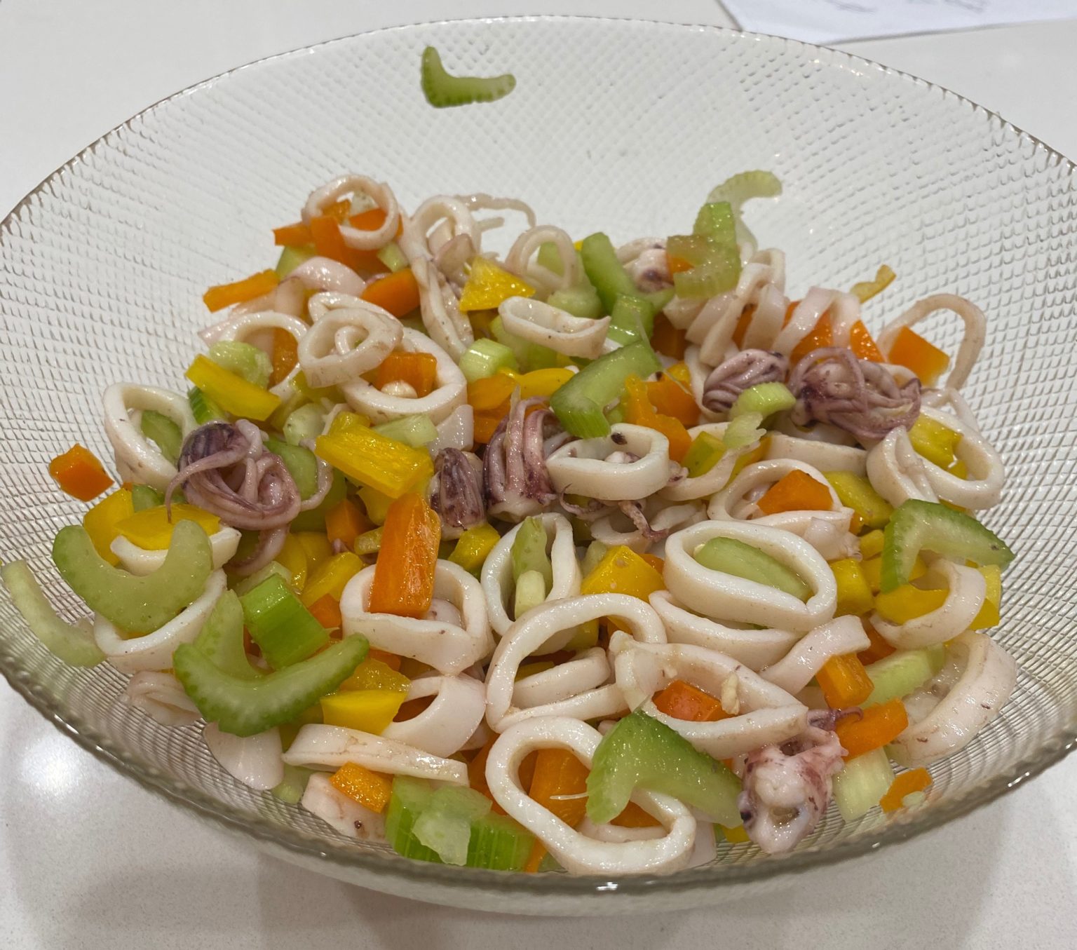 Ina's Calamari Salad - F-Factor