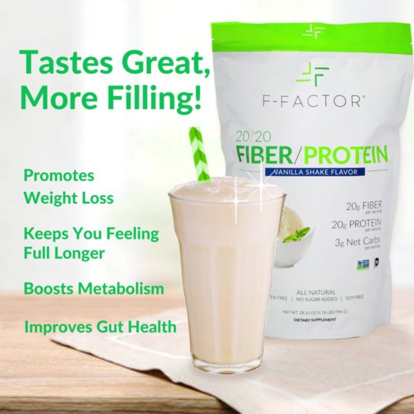 High Fiber Vanilla Organic Protein Powder - Buy Online!